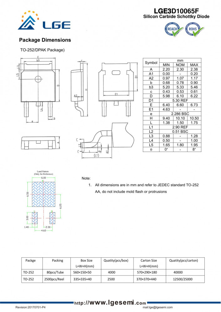 LGE3D10065F datasheet page 4