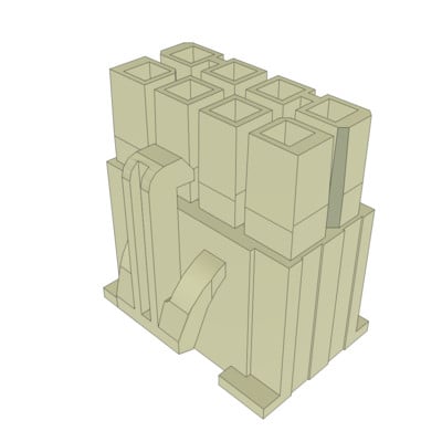 Samtec IPBD-04-D Rectangular Connector Housing