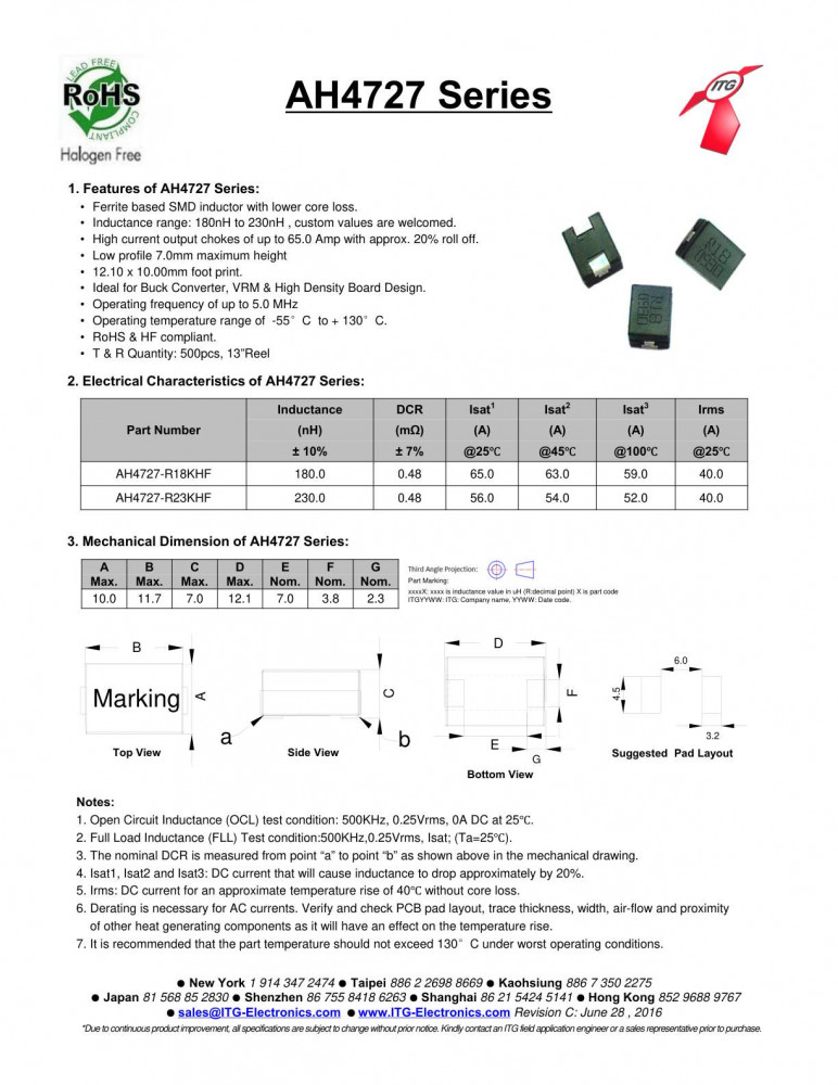 AH4727 datasheet page 1