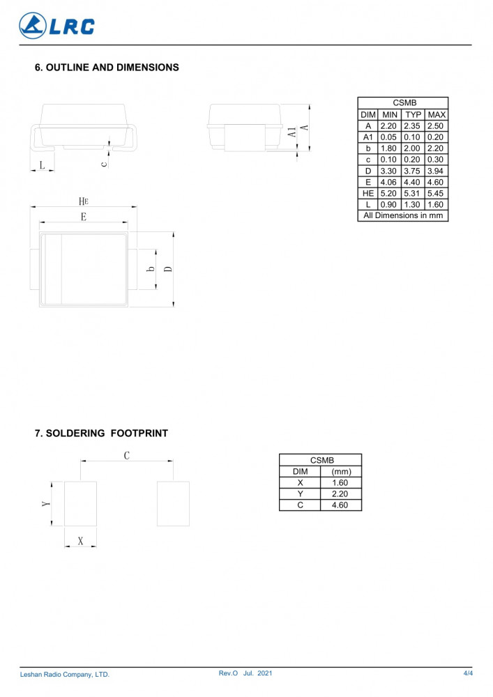 LRC SMBJ15A datasheet page 4