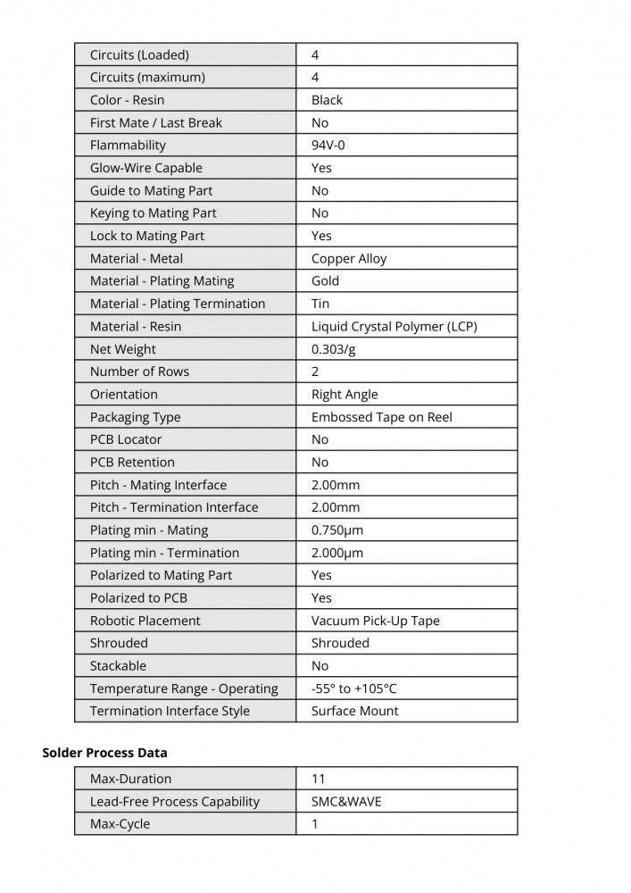 MOLEX 1511200704 technical document image 3