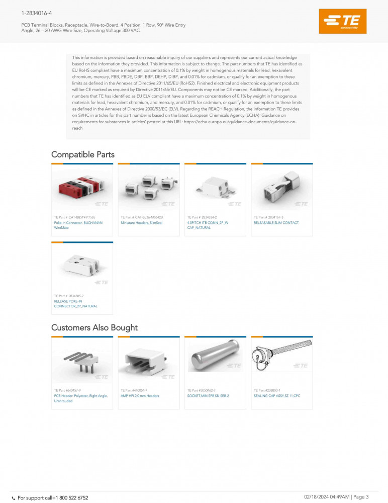 TE Connectivity 1-2834016-4 document page 3