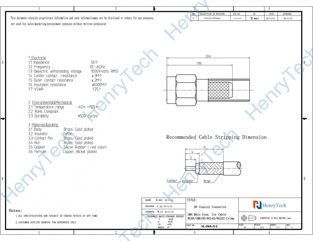 HL-SMA-J5-E technical document preview