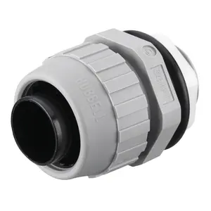 Kellems Wire Management, Liquidtight System, PolyTuff® Straight Male Liquid Tight Connector, 3/4