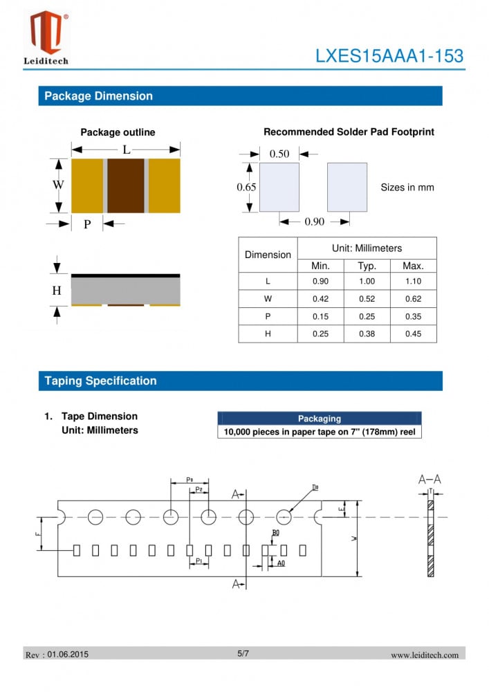 LXES15AAA1-153 datasheet page 5