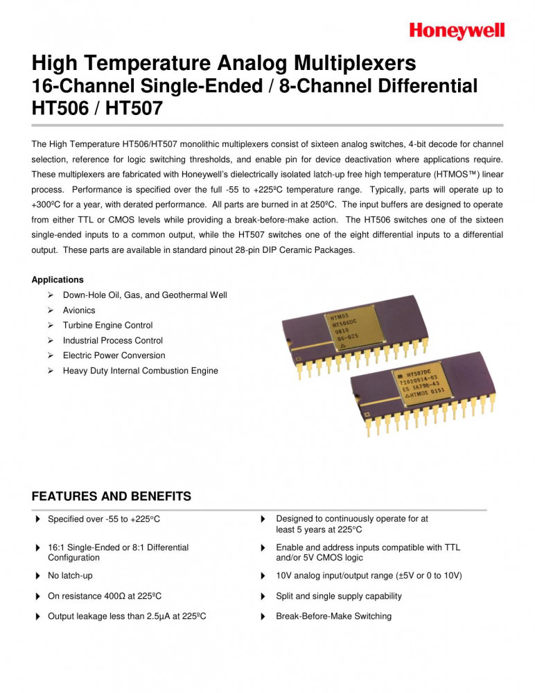 HT506DC technical document page 1