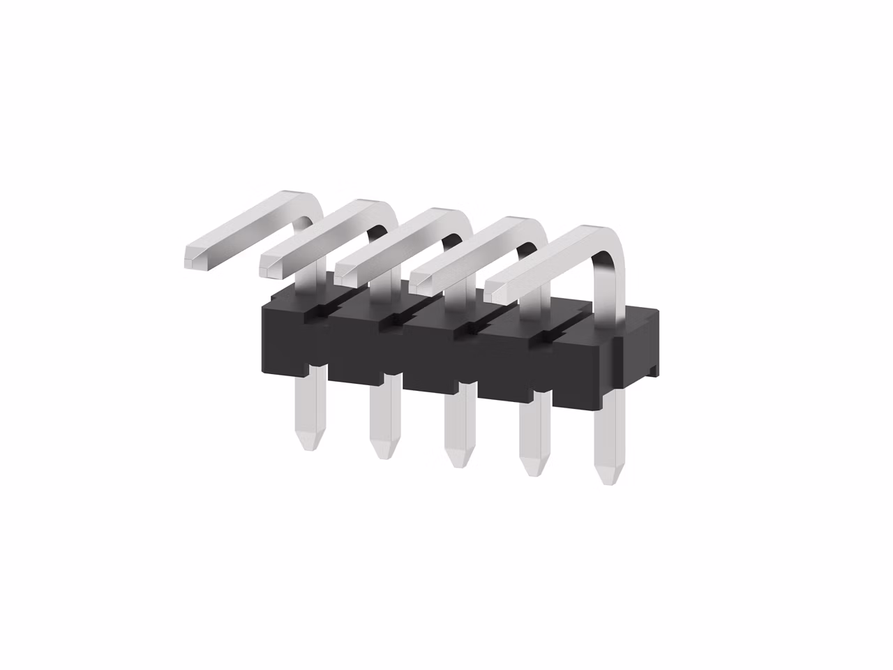 KK 396 Breakaway Header, Vertical, Square Pin, with Friction Lock, 5 Circuits, 1.52µm Matte Tin (Sn) Plating, 4.37mm Tail Length, 11.43mm Mating Pin Length