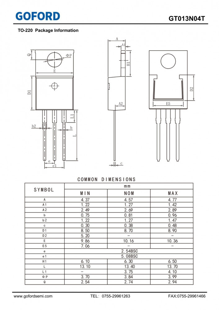 GT013N04T datasheet page 6