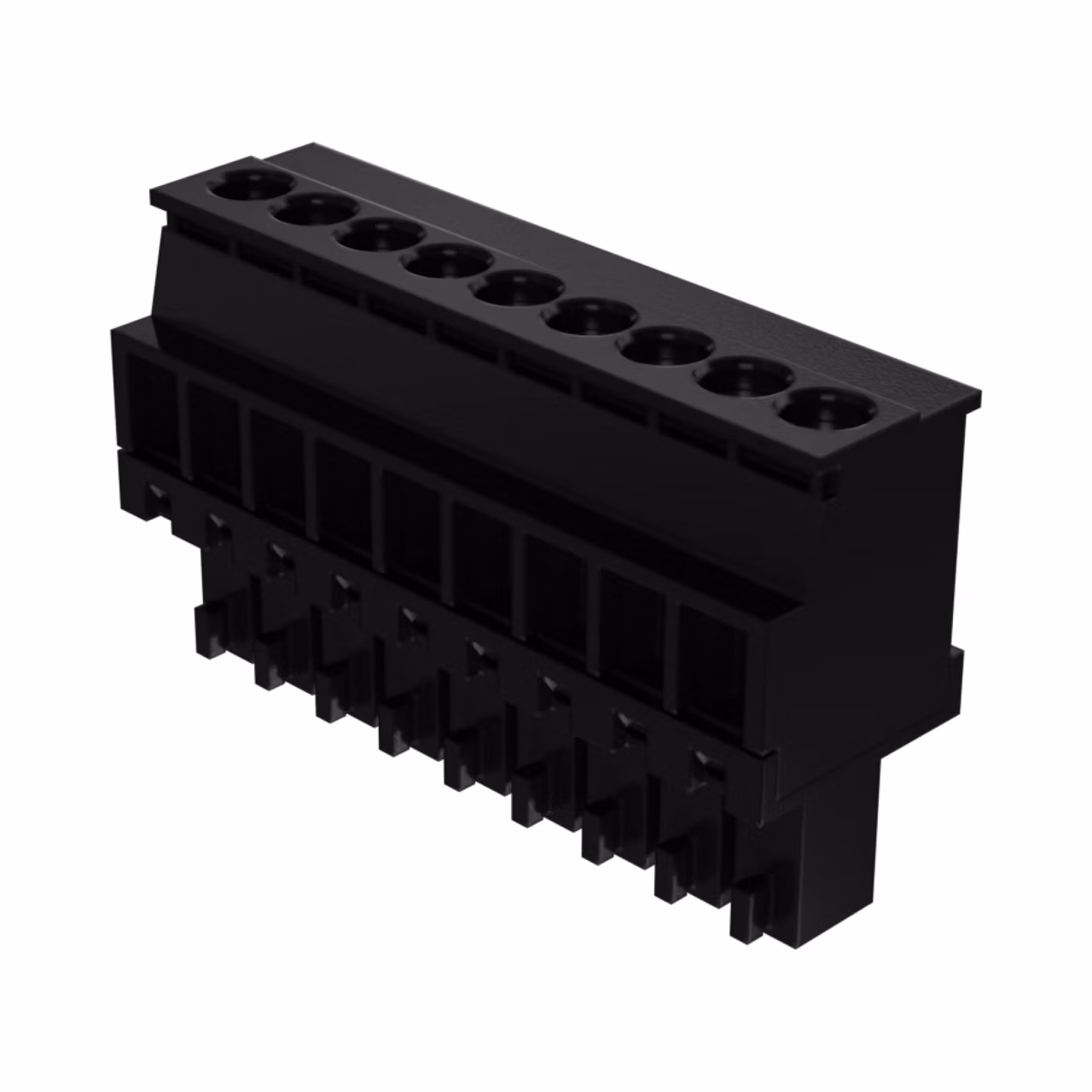 3.50mm Pitch Eurostyle Vertical Plug, Front Wire Entry, 9 Circuits for sale