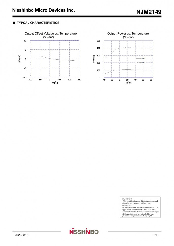 NJM2149 datasheet page 7