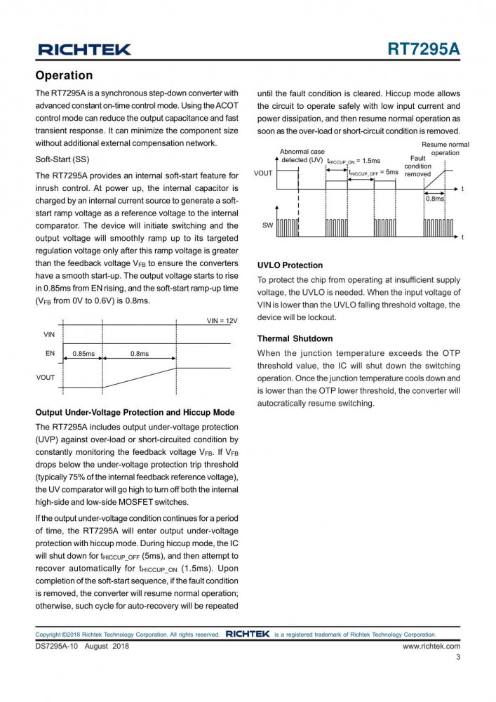 RT7295A datasheet page 3
