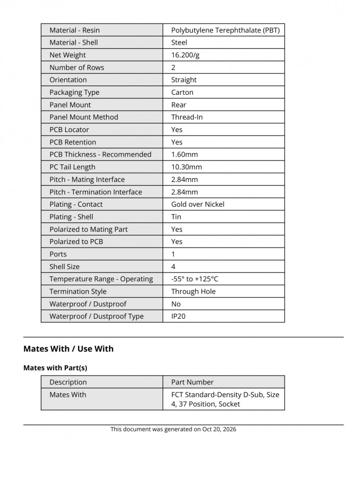 MOLEX drawing page 3