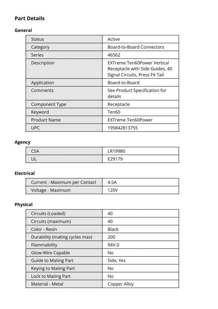MOLEX 465623133 product documentation image, page 2