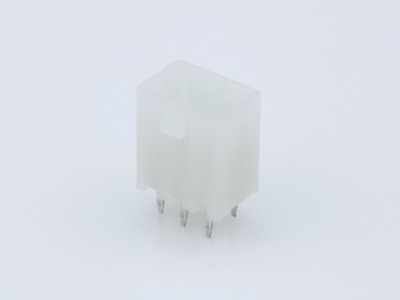 Mini-Fit Jr. Vertical Header, 4.20mm Pitch, Dual Row, 10 Circuits, without Snap-in Plastic Peg PCB Lock, Tin, Natural