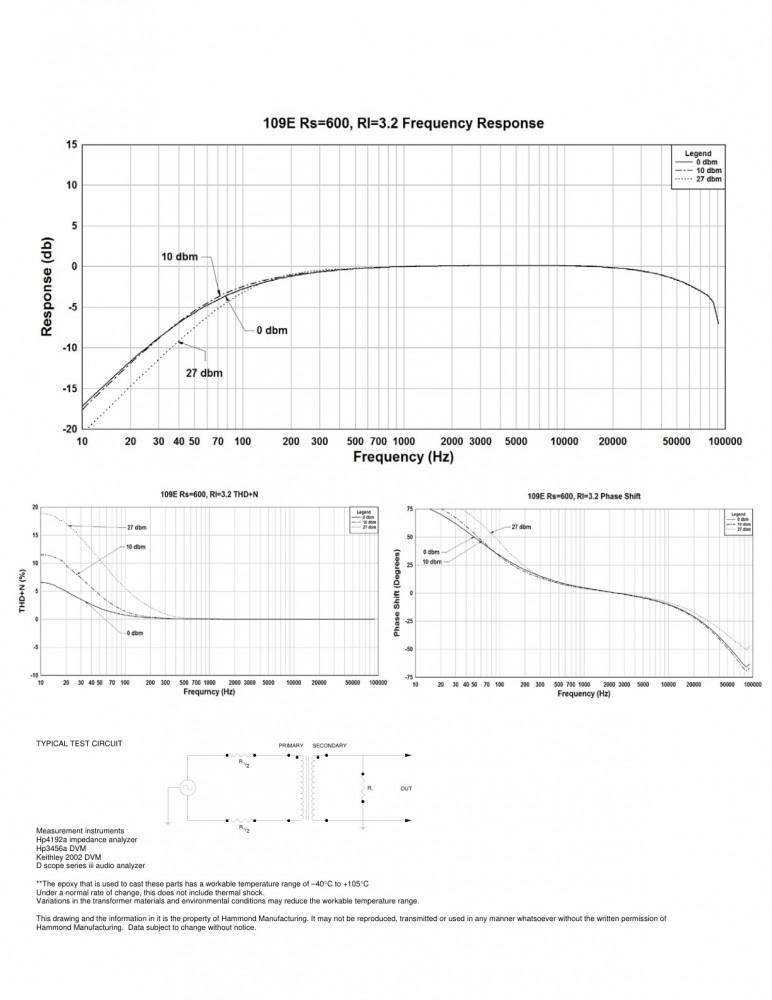 Hammond 109E technical document page 2