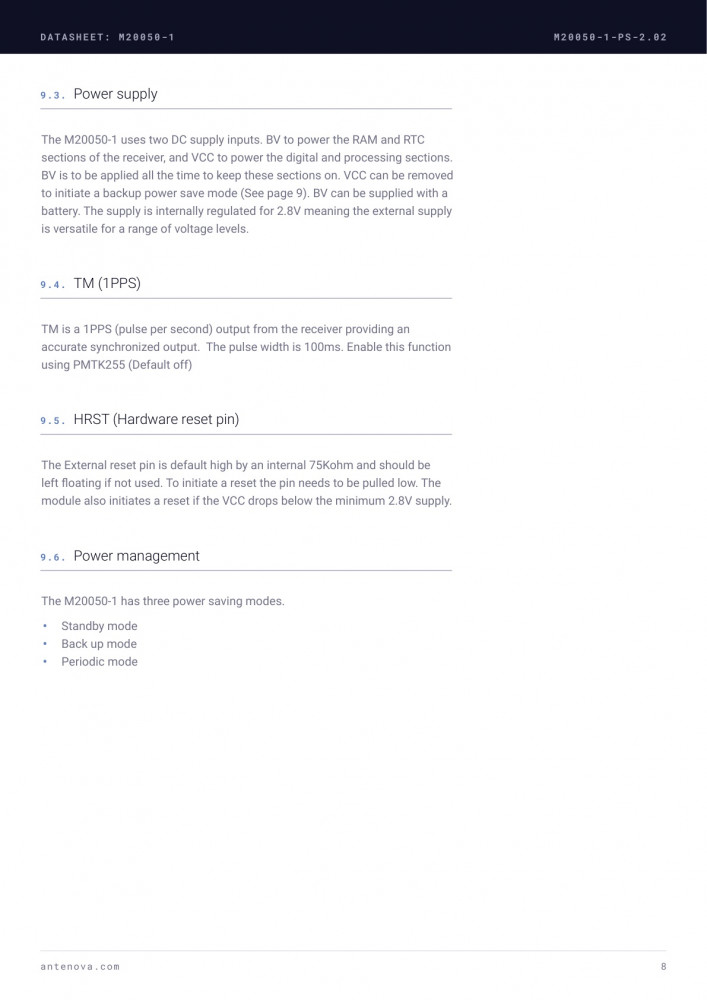 M20050-1 datasheet page 9