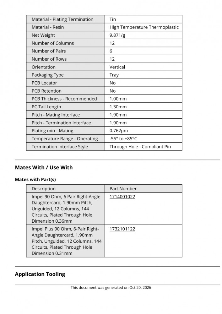 Technical document image 3 for MOLEX 1713951207