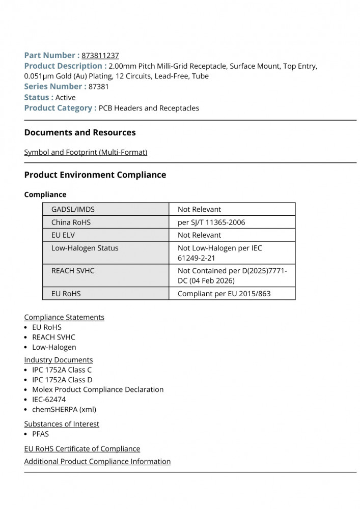 Product document image, page 1