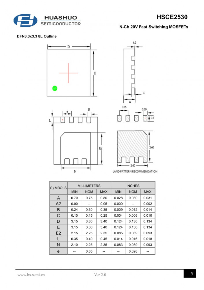 HSCE2530 datasheet page 5