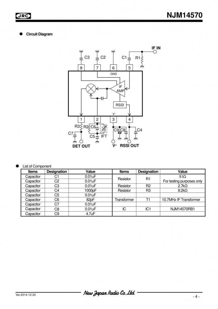NJM14570 datasheet page 4
