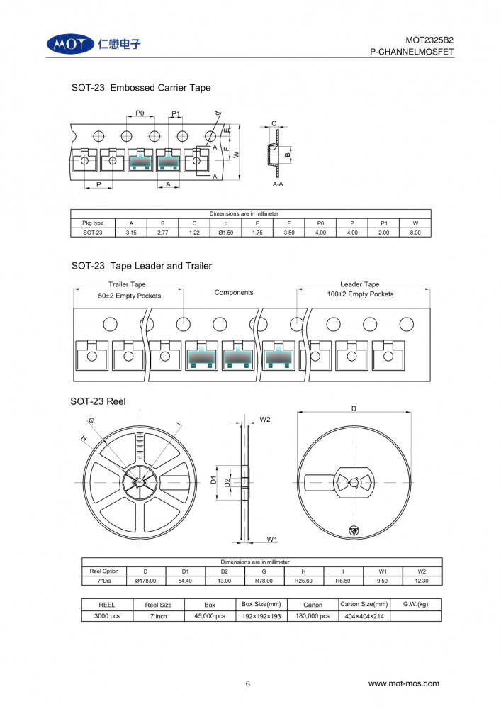 MOT2327B2 datasheet page 6