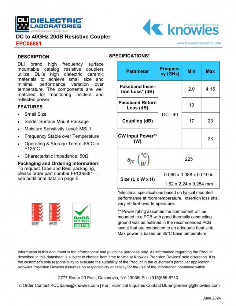 FPC06881 datasheet page 1