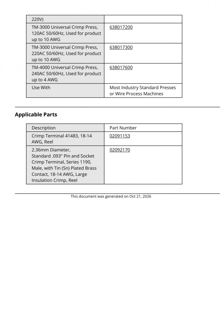 Technical document image 3 for MOLEX 638933100
