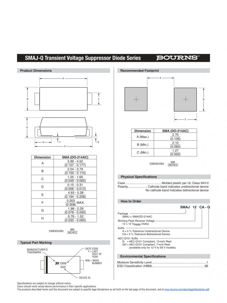 BOURNS SMAJ-Q datasheet page 4