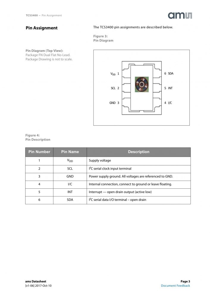 TCS3400 datasheet page 3