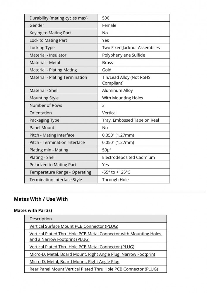 Technical document page 2 for MK-323-051-225-2200