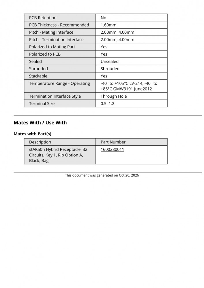 MOLEX 2005010321 technical document image 3