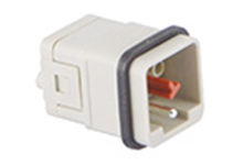 Heavy-Duty Crimp Contact Insert, Male, 8-Pole, 16A, for Turned Crimp Contacts, Size «34.2x14.6»