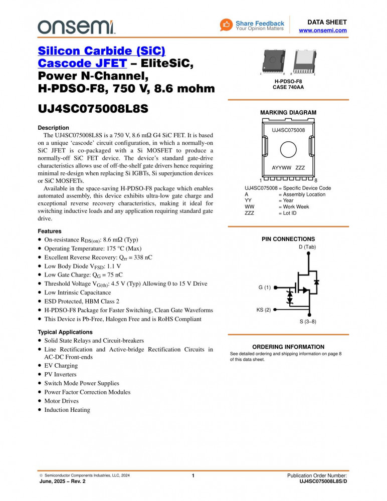 UJ4SC075008L8S technical document, page 1