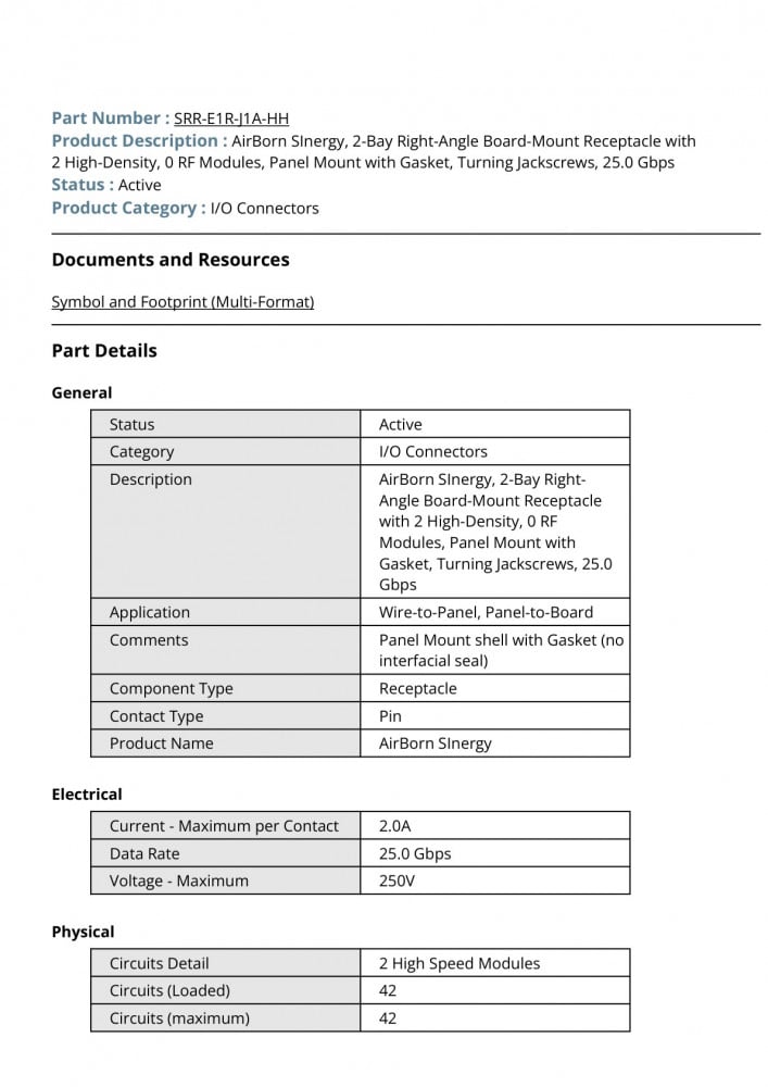 SRR-E1R-J1A-HH technical document image 1