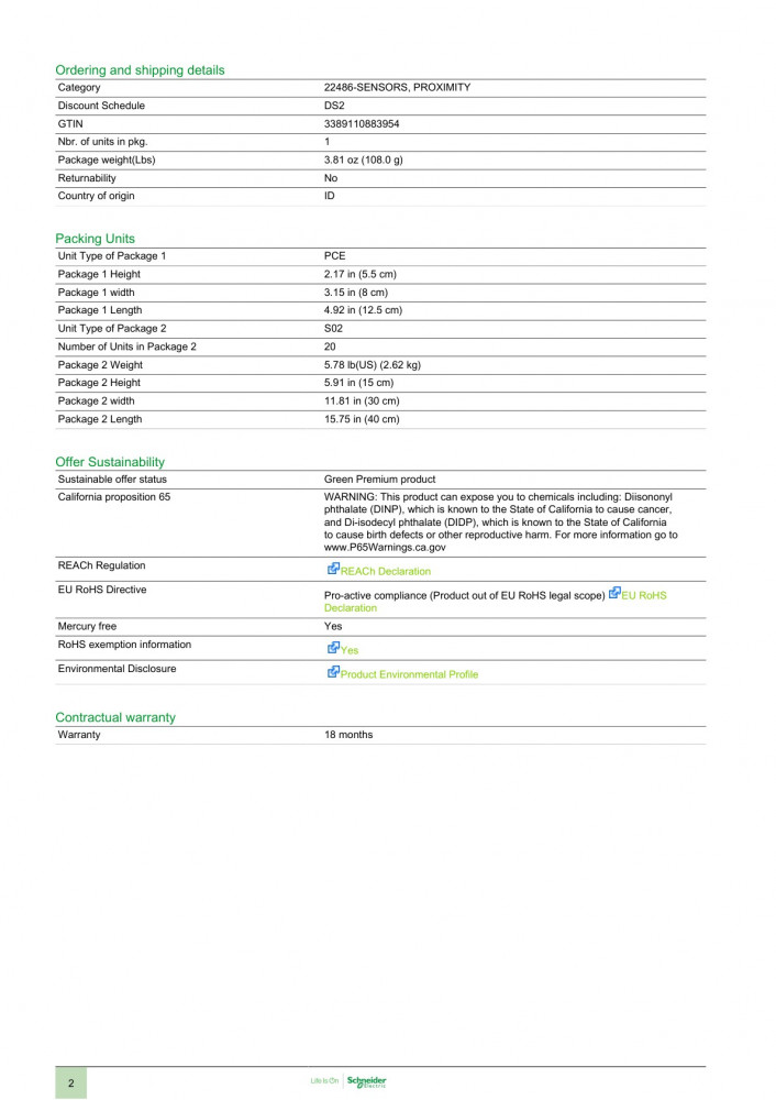 XS7T2DA214LD01 technical document page 2