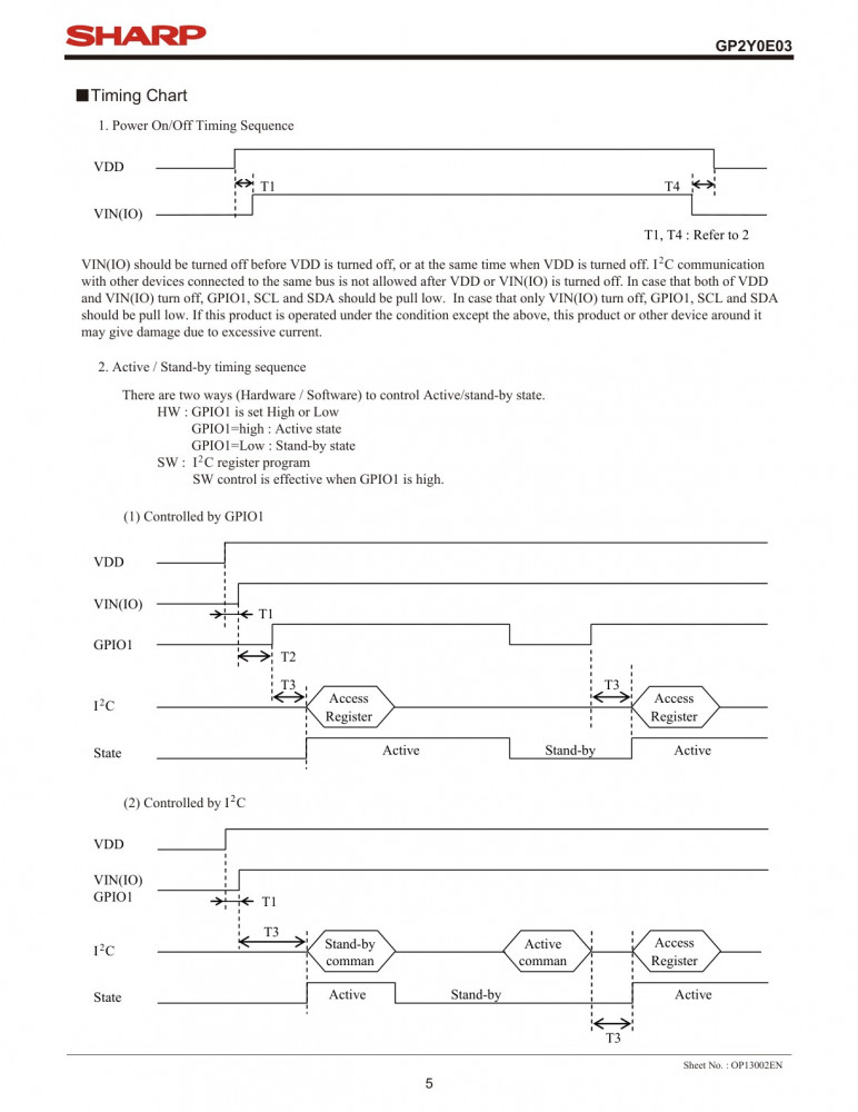 GP2Y0E03 datasheet page 5