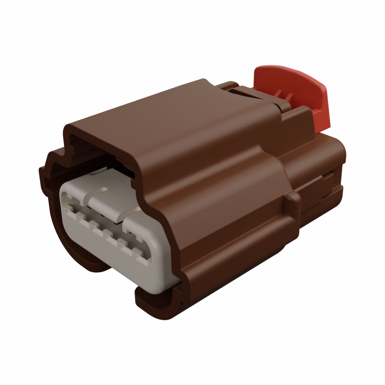 2.54mm MX64 Sealed Single Row Crimp Housing, MX64 Terminal, Brown, 6 Circuits, Key C, with CPA Lock for sale