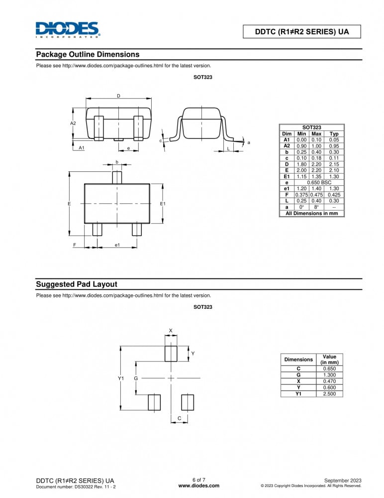 DDTC113ZUA-7-F datasheet page 6