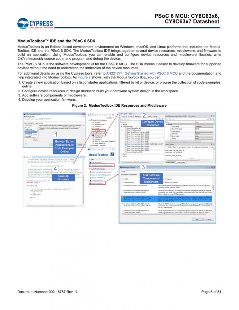 CY8C6347BZI-BLD54 datasheet page 7