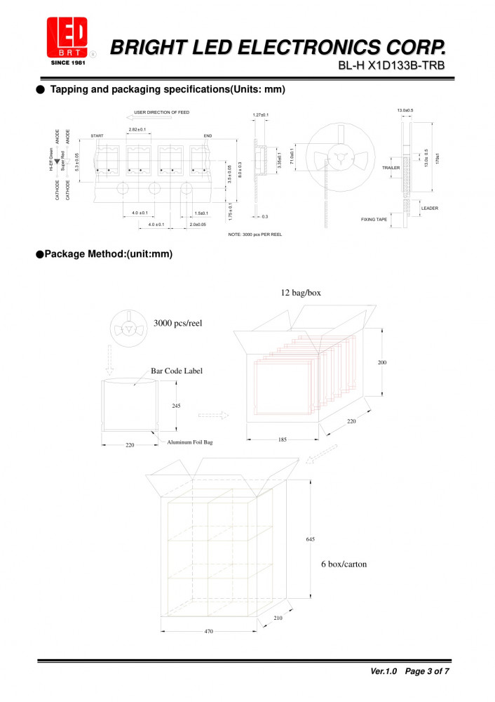 BL-HX1D133B-TRB datasheet page 3