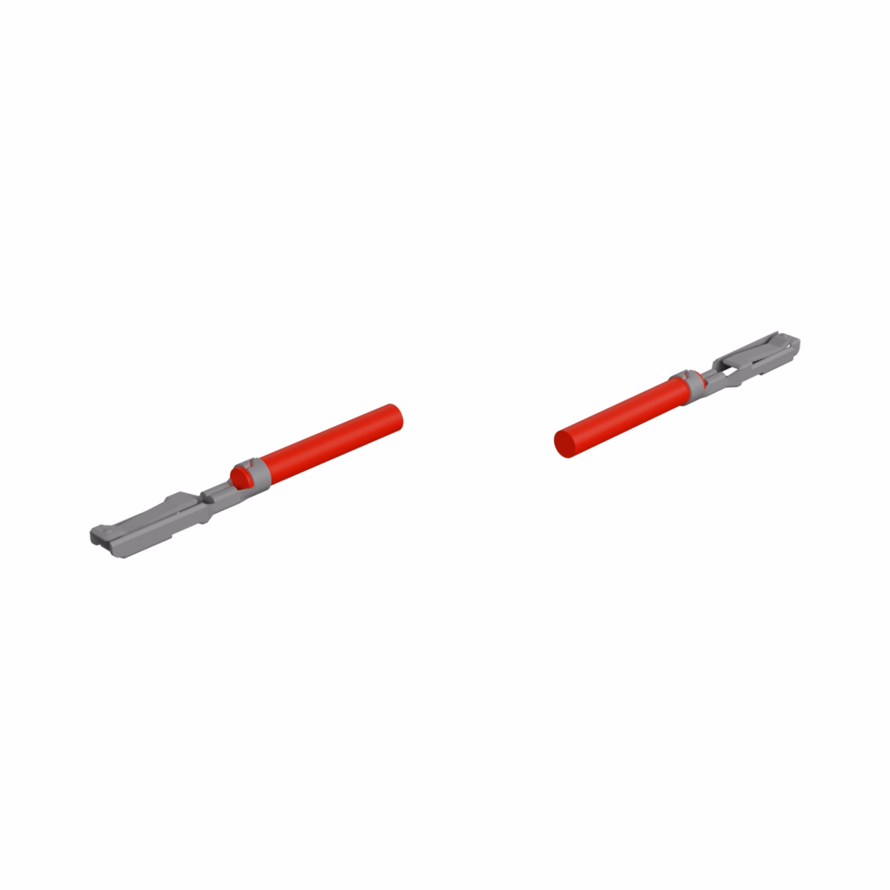 Pre-Crimped Lead Mizu-P25 Female-to-Mizu-P25 Female, Tin (Sn) Plating, 225.00mm Length, 0.50mm² Wire, Red for sale