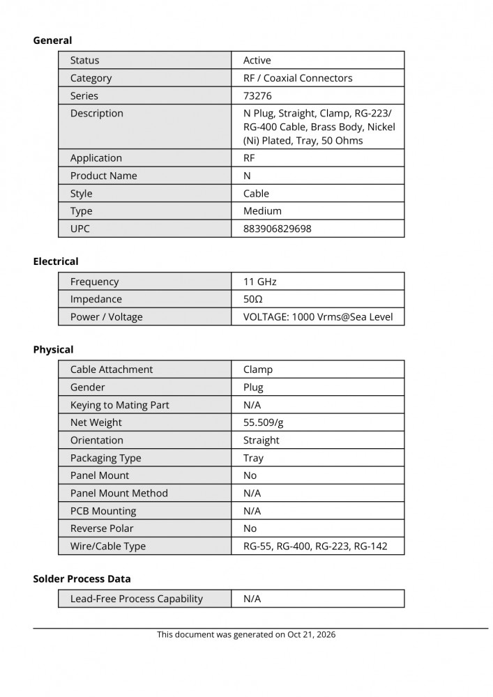 MOLEX 732761770 technical document page 2