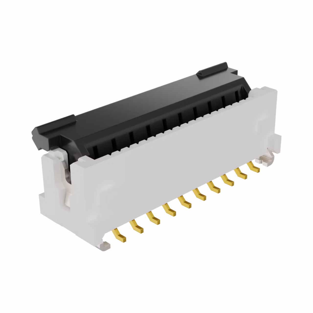 Easy-On FFC/FPC Connector, 0.50mm Pitch, V-Flip Series, Vertical, 4.05mm  Height, 19 Circuits, Copper Alloy, 125°C Operating Temperature, Gold Plating for sale