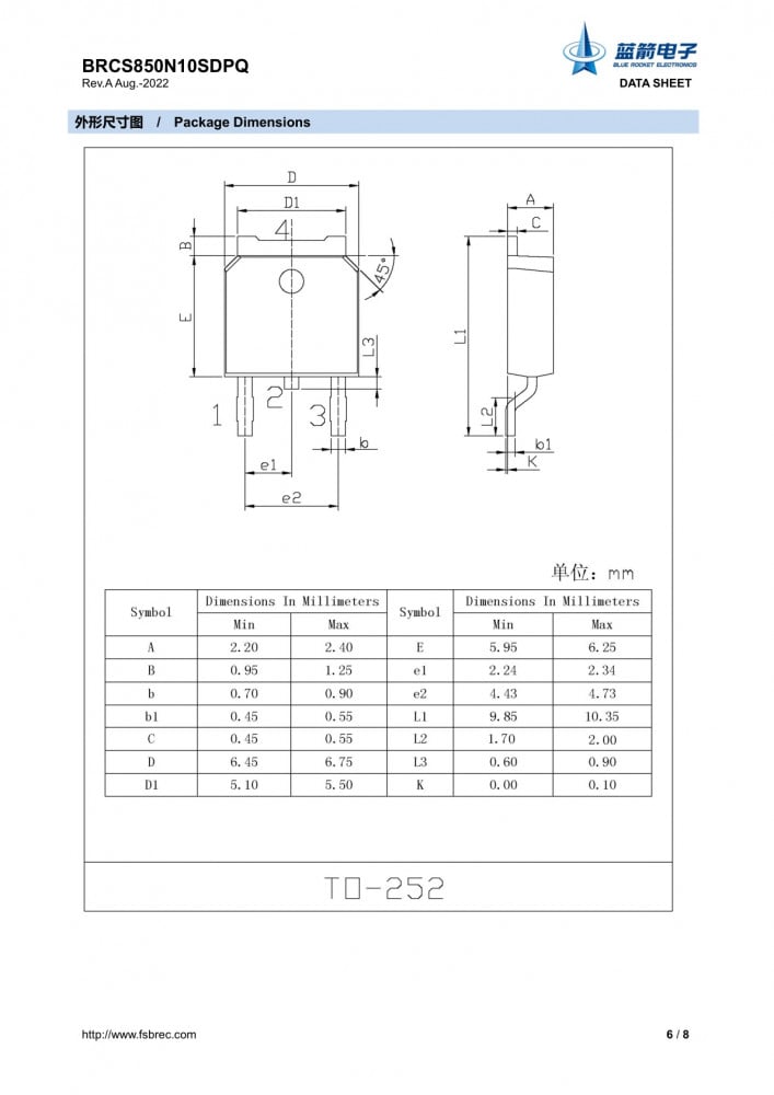 BRCS850N10SDPQ datasheet page 6