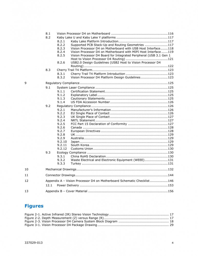 Intel RealSense D400 Series datasheet page 4