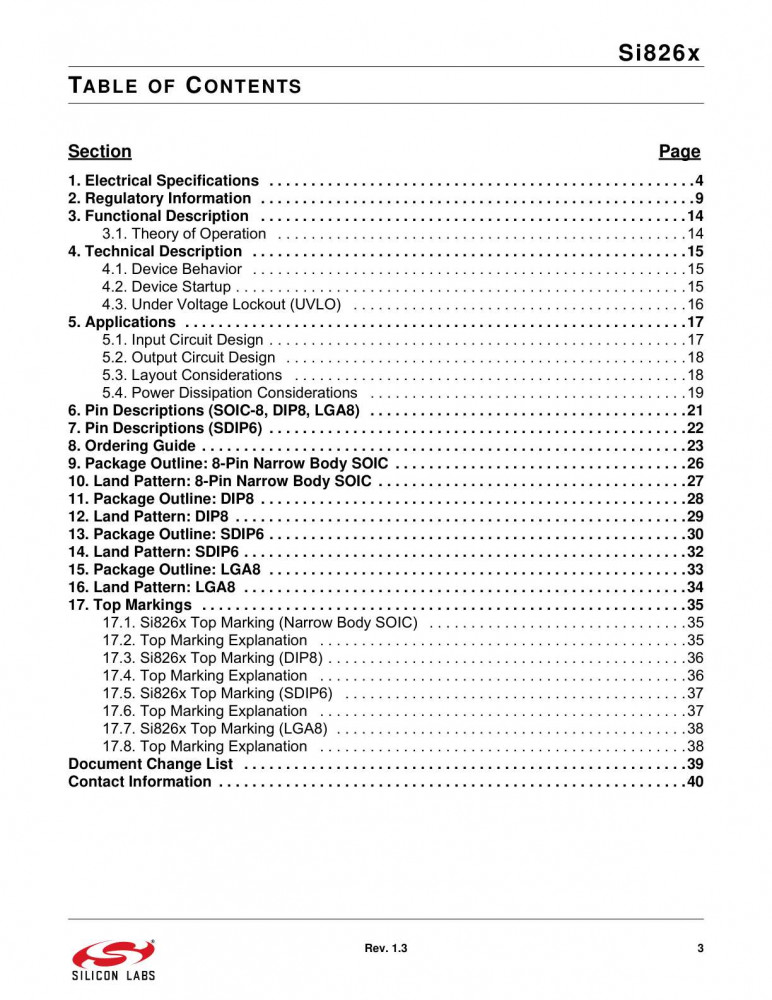 SI8261BBC-C-IPR technical document page 3