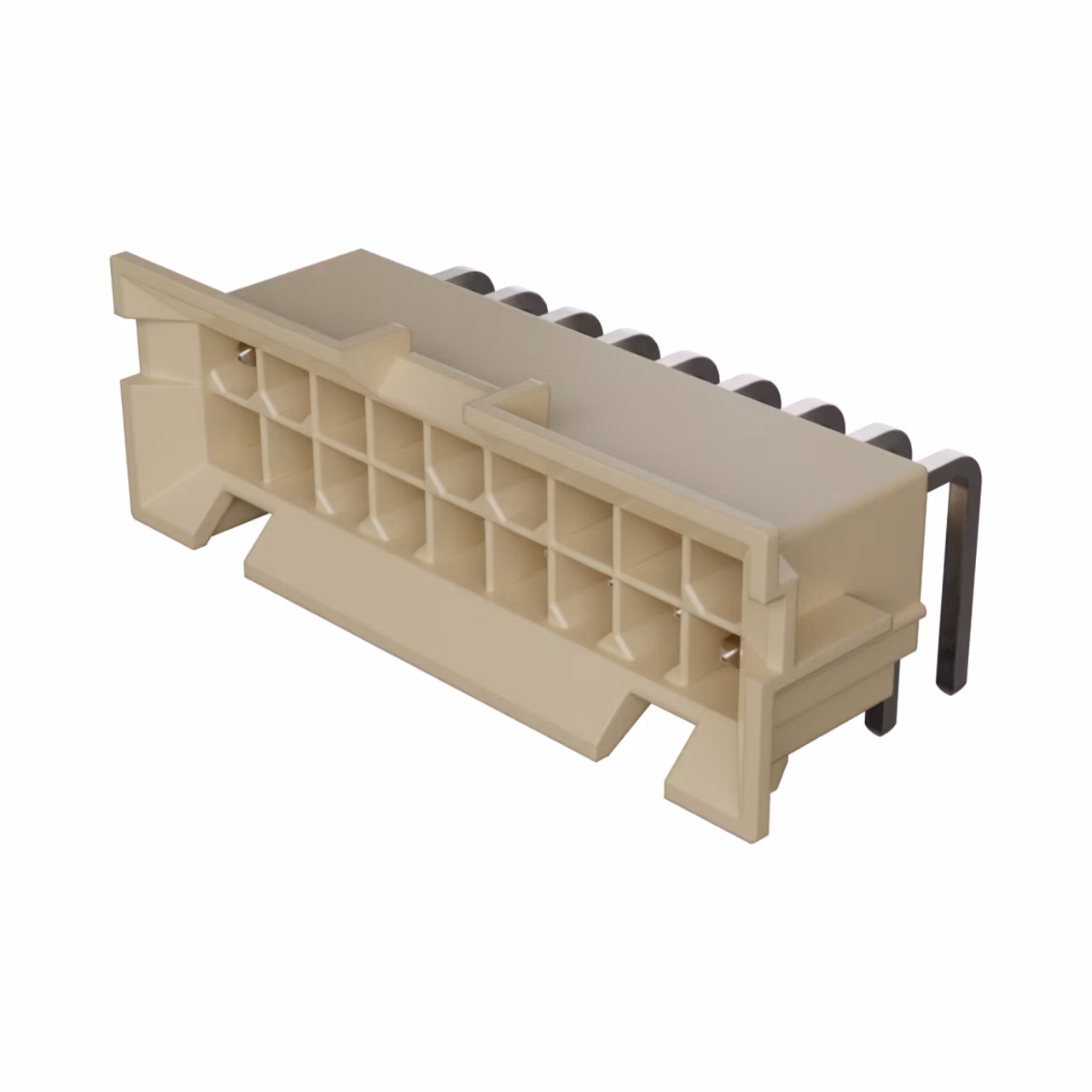Mini-Fit BMI First Mate / Last Break Header, 4.20mm Pitch, Dual Row, Right-Angle, 18 Circuits, Nylon 6/6 UL 94V-2, Matte Tin (Sn) Plating for sale