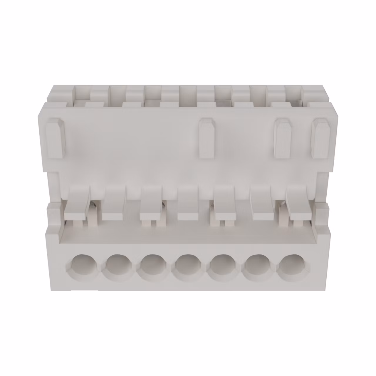 Appli-Mate RAST 2.5 Female Connector, 5.00mm Pitch, 4 Circuits, Position B, C, D and F Removed, Open Endwalls for sale