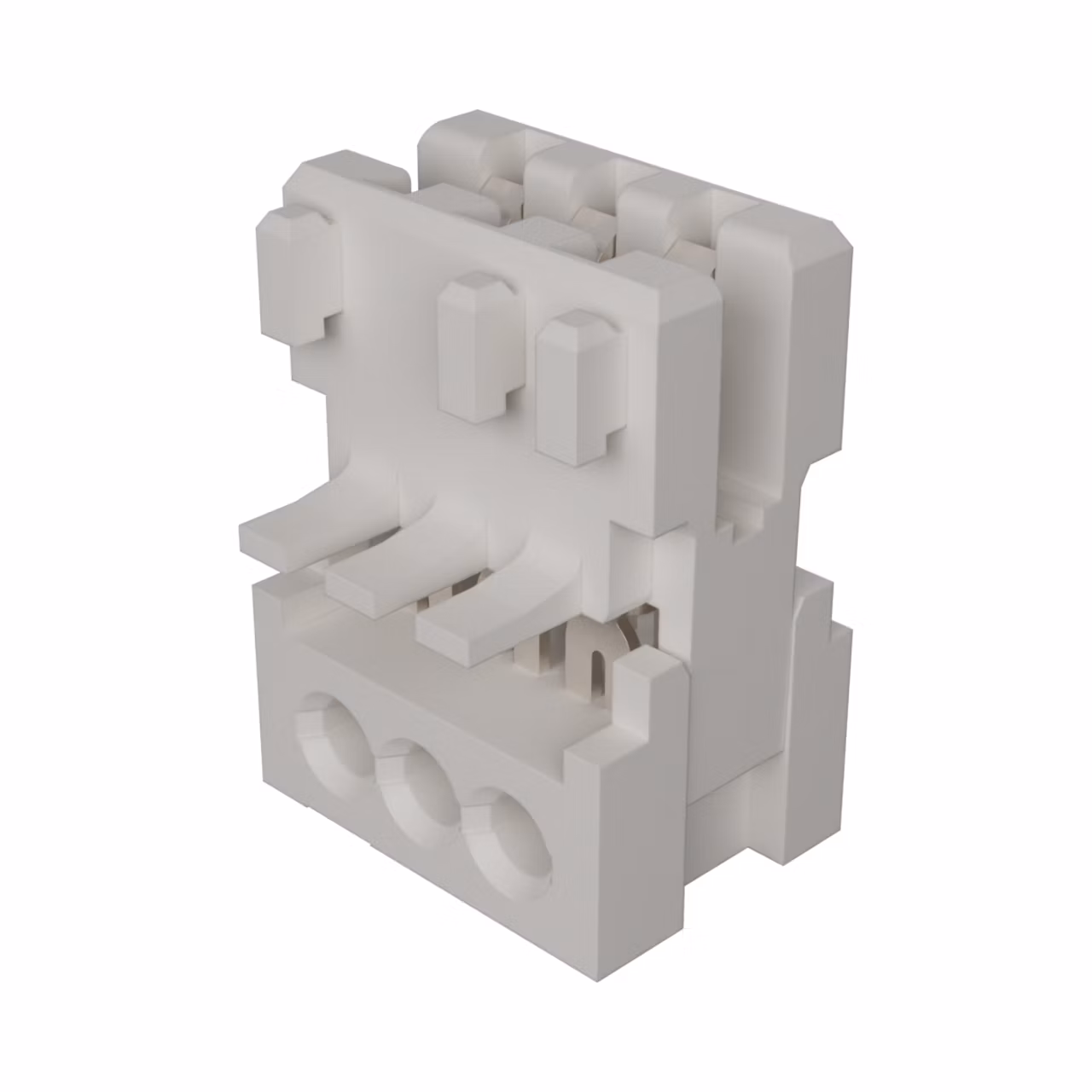 Appli-Mate RAST 2.5 Female Connector, 2.50mm Pitch, 3 Circuits, Position B Removed, Open Endwalls for sale