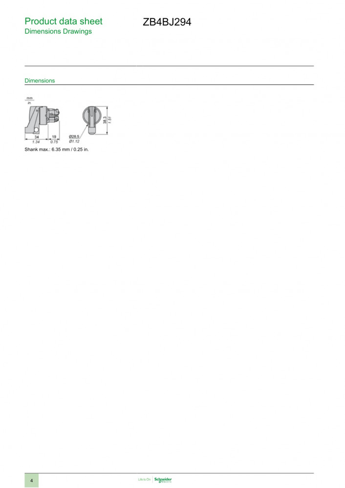 ZB4BJ294 technical document page 4